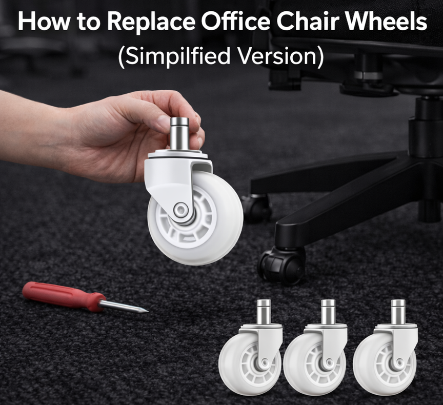 How to Replace Office Chair Wheels (Simplified Version) – RidRed